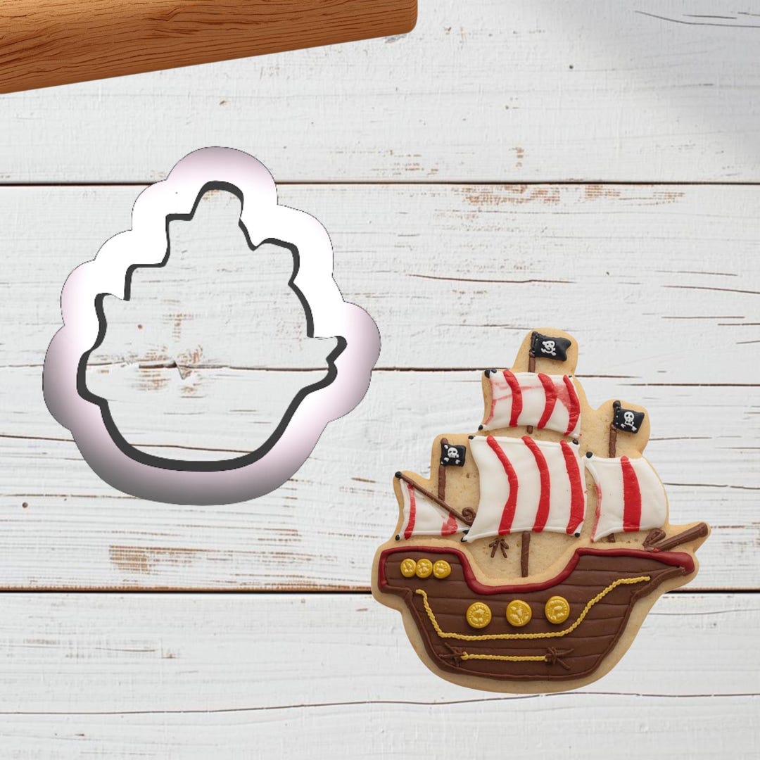 Pirate Ship Shaped Cookie Cutter - Etsy