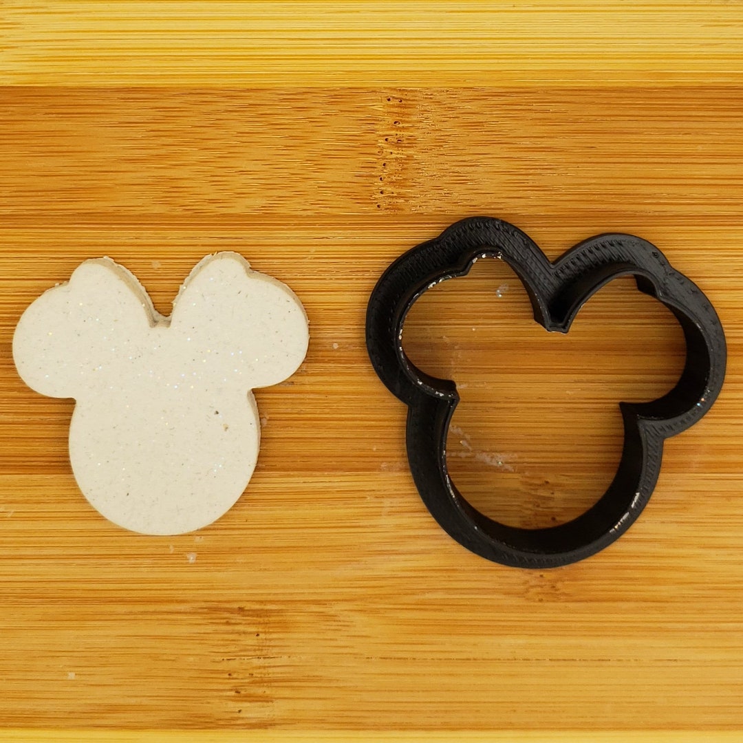 Minnie Mouse Head Shaped Plastic Cookie Cutter - Polymer Clay Cutter ...