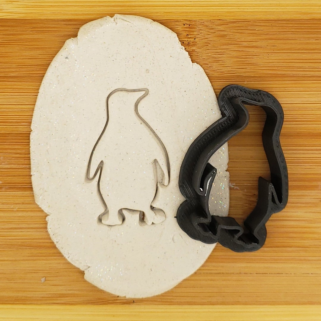 Penguin Shaped Plastic Cookie Cutter - Animal Cookie Cutter - Polymer ...