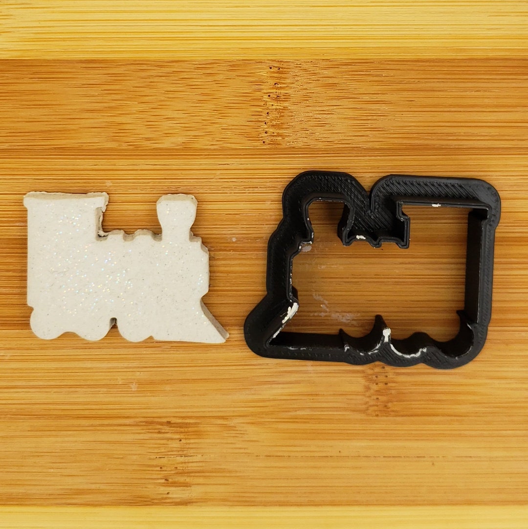 Train Shaped Plastic Cookie Cutter - Polymer Clay Cutter - Fondant ...