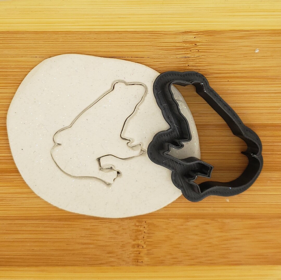 Frog Shaped Plastic Cookie Cutter - Animal Shape Cookies - Polymer Clay ...