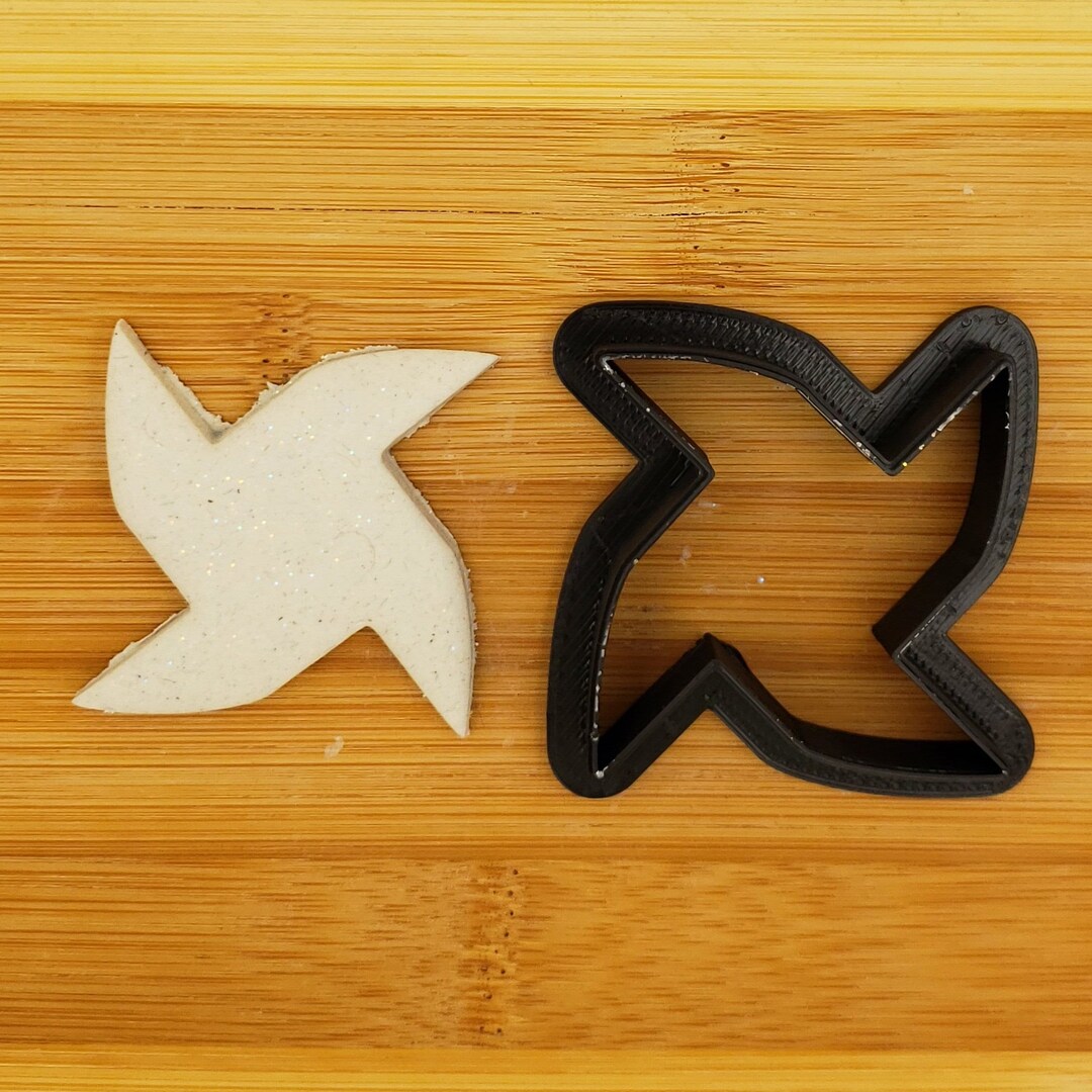 Pinwheel Shaped Plastic Cookie Cutter - Polymer Clay Cutter - Fondant ...