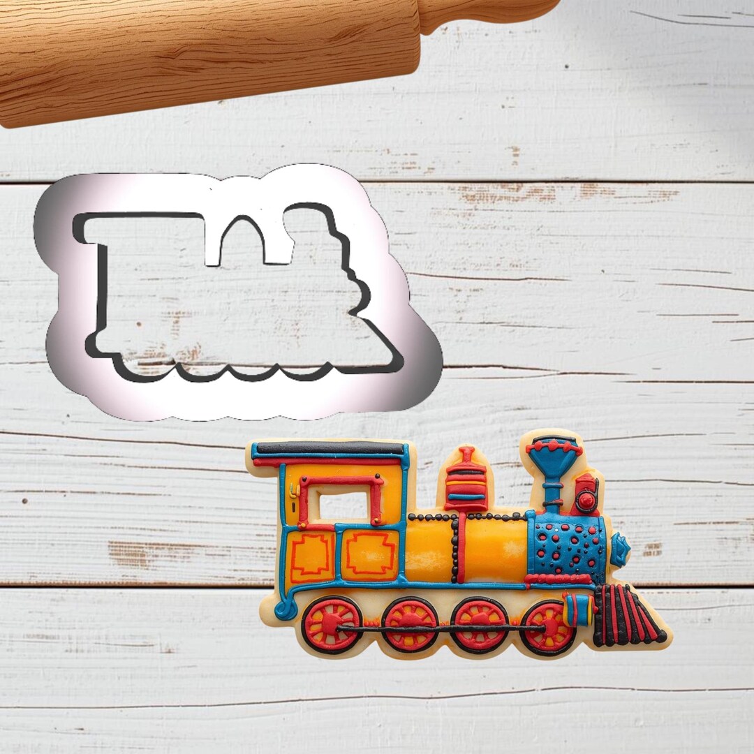 Train Shaped Plastic Cookie Cutter - Polymer Clay Cutter - Fondant ...
