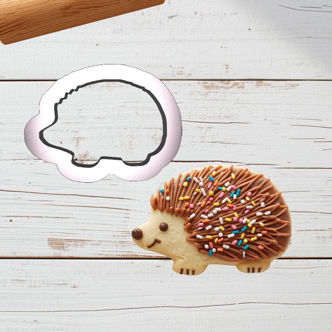 Hedgehog Shaped Plastic Cookie Cutter - Animal Shape Cookies - Polymer ...