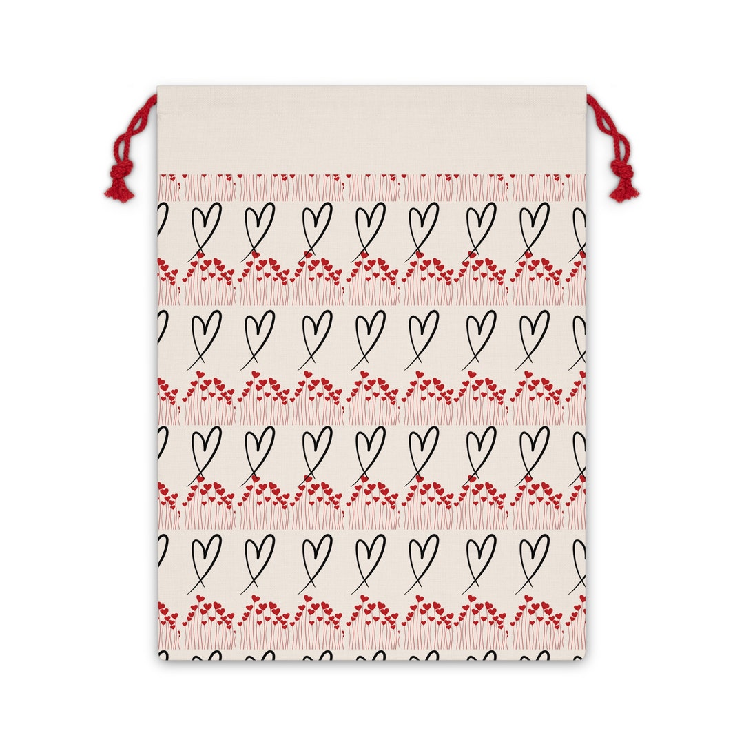 Hearts Gift Bag - Etsy