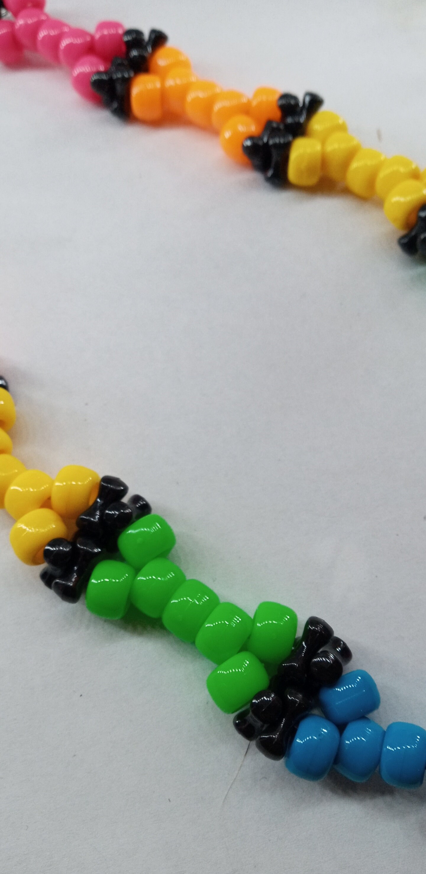 Kandi Rainbow Bone Chain - Etsy