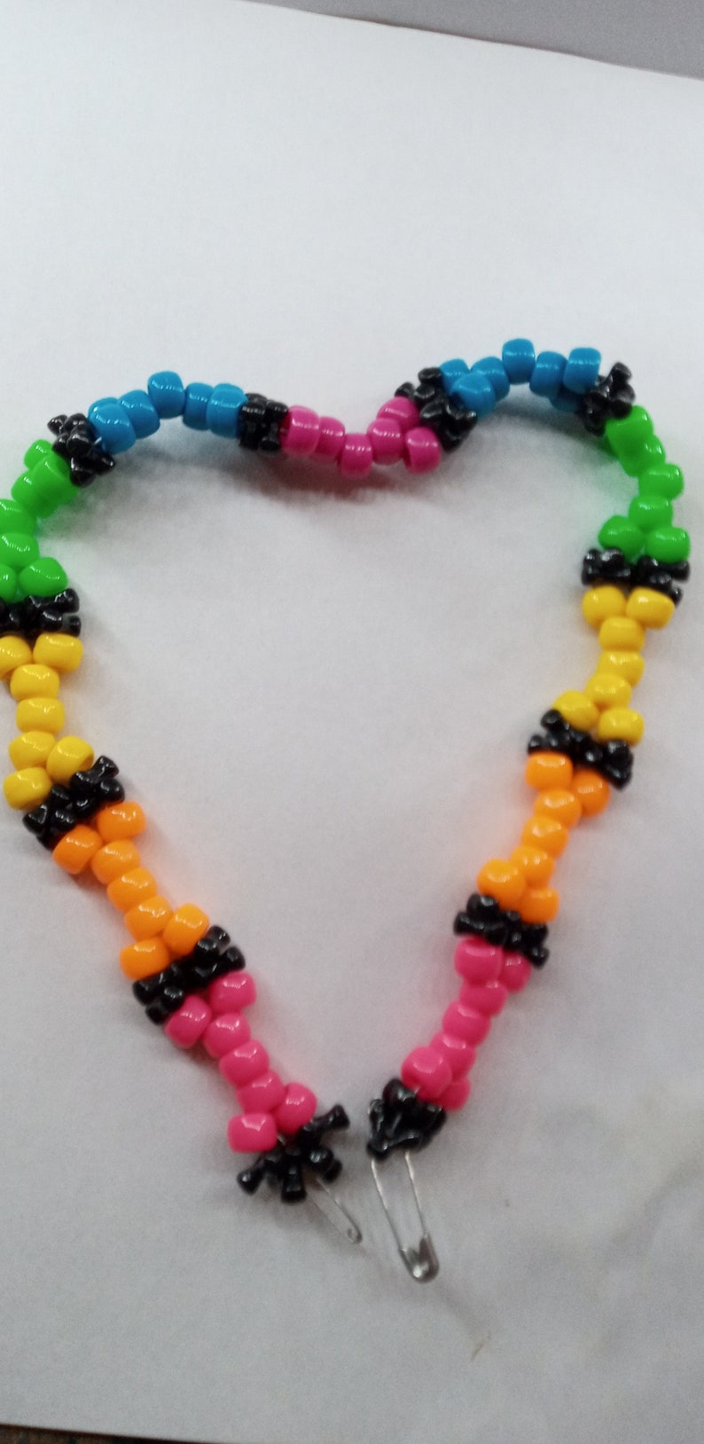 Kandi Rainbow Bone Chain - Etsy