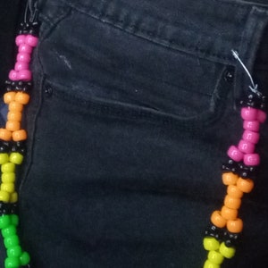 Kandi Rainbow Bone Chain - Etsy