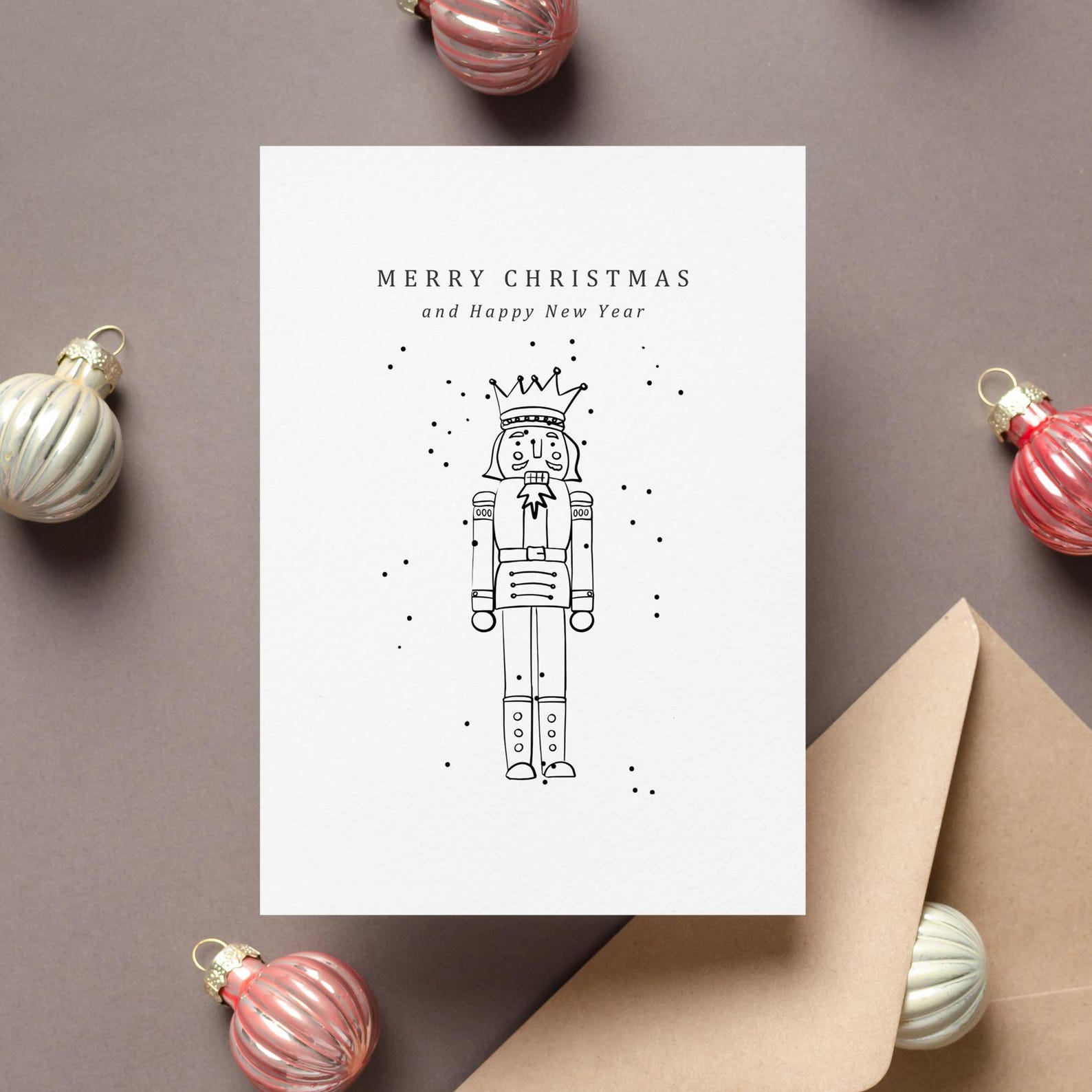 Merry Christmas Card - DIGITAL Download - Beautiful Printable Christmas ...