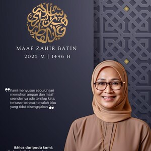 Editable CANVA Template Poster and Social Media for Hari Raya ...