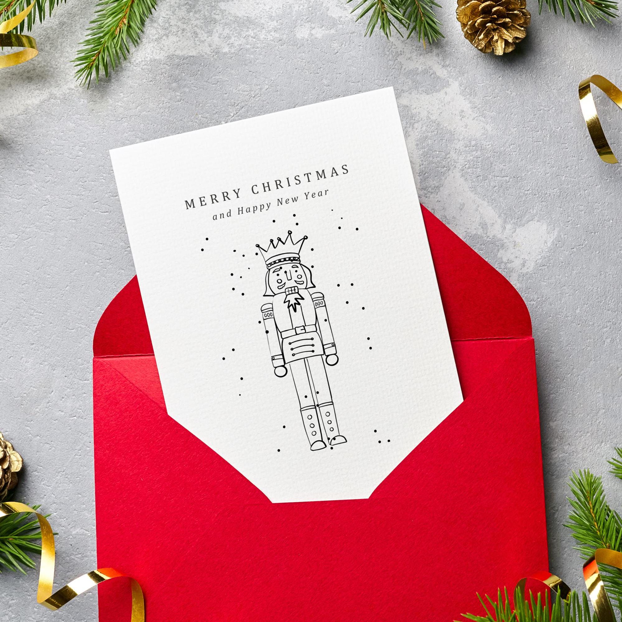 Merry Christmas Card - DIGITAL Download - Beautiful Printable Christmas ...