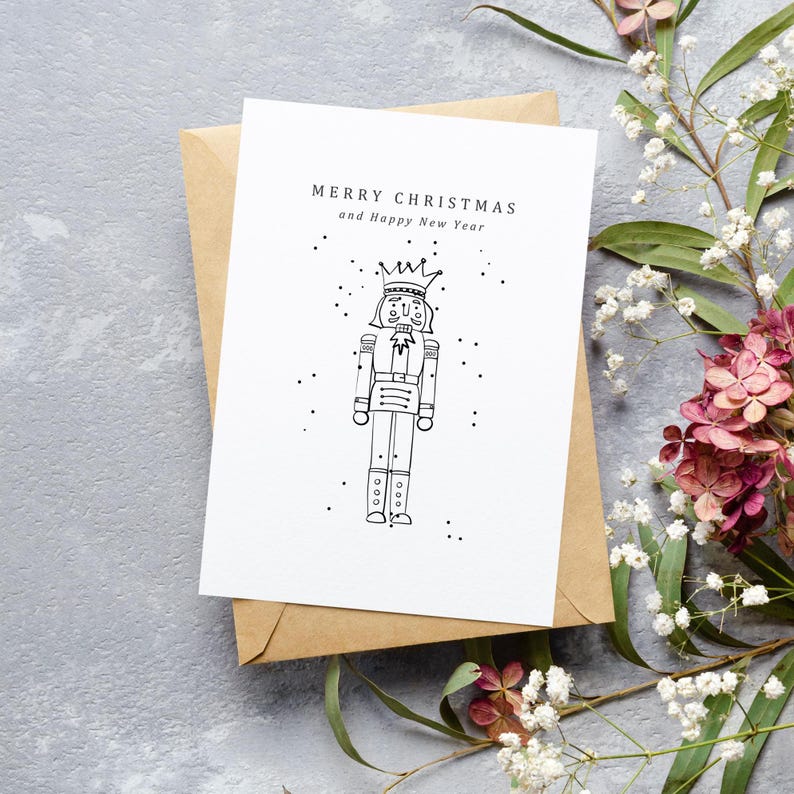 Merry Christmas Card - DIGITAL Download - Beautiful Printable Christmas ...