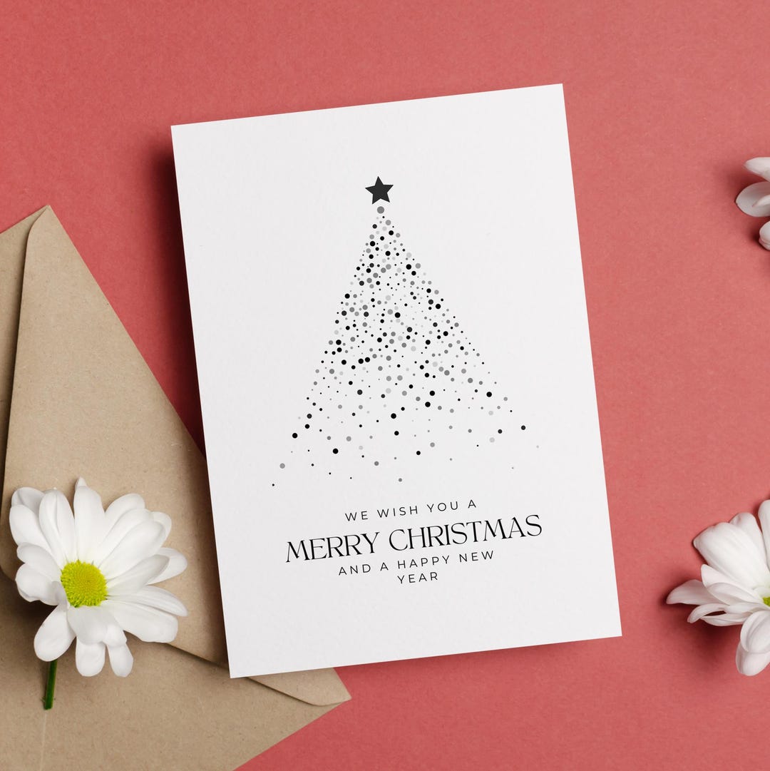 Merry Christmas Card DIGITAL Download Beautiful Printable Christmas ...