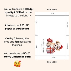 Merry Christmas Card - DIGITAL Download - Beautiful Printable Christmas ...