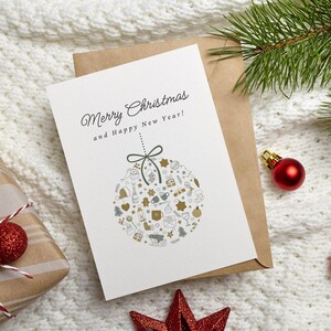 Merry Christmas Card DIGITAL Download Beautiful Printable Christmas ...