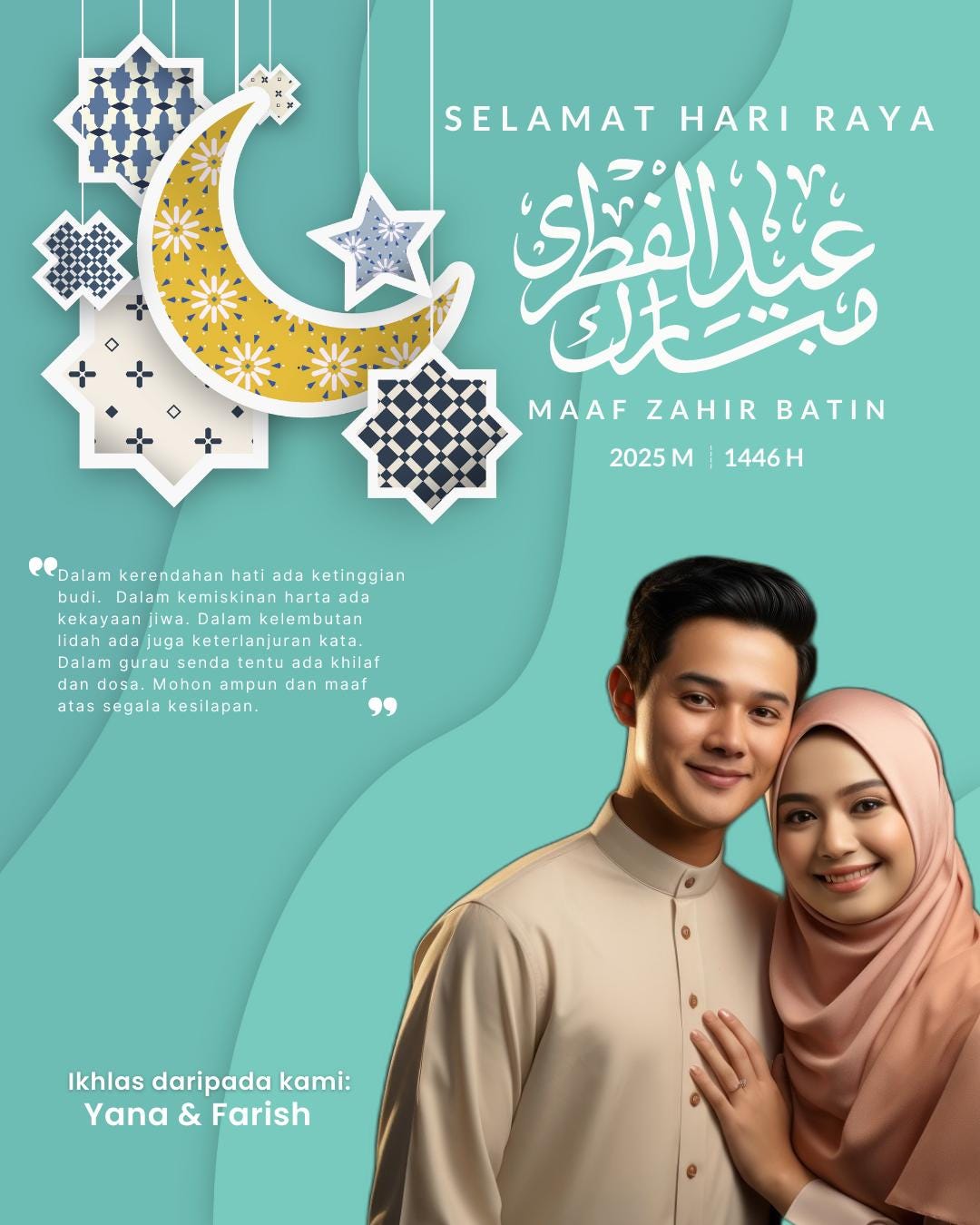 Editable CANVA Template Poster and Social Media for Hari Raya ...