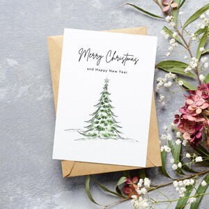Merry Christmas Card DIGITAL Download Beautiful Printable Christmas ...