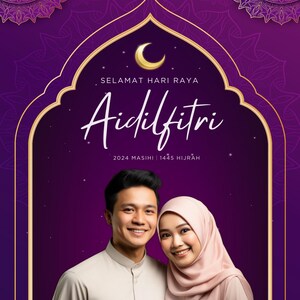 Editable CANVA Template Poster and Social Media for Hari Raya Aidilfitri | Hari Raya Poster and ...