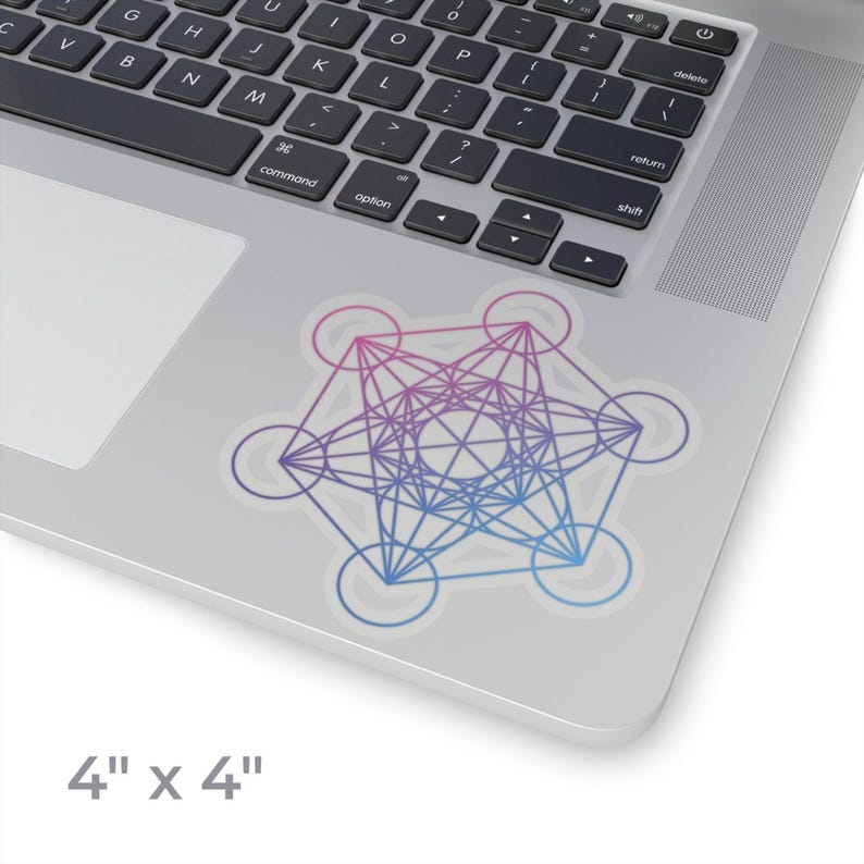 Metatron's Cube Sticker, Sacred Geometry Sticker, Spirituality Sticker ...