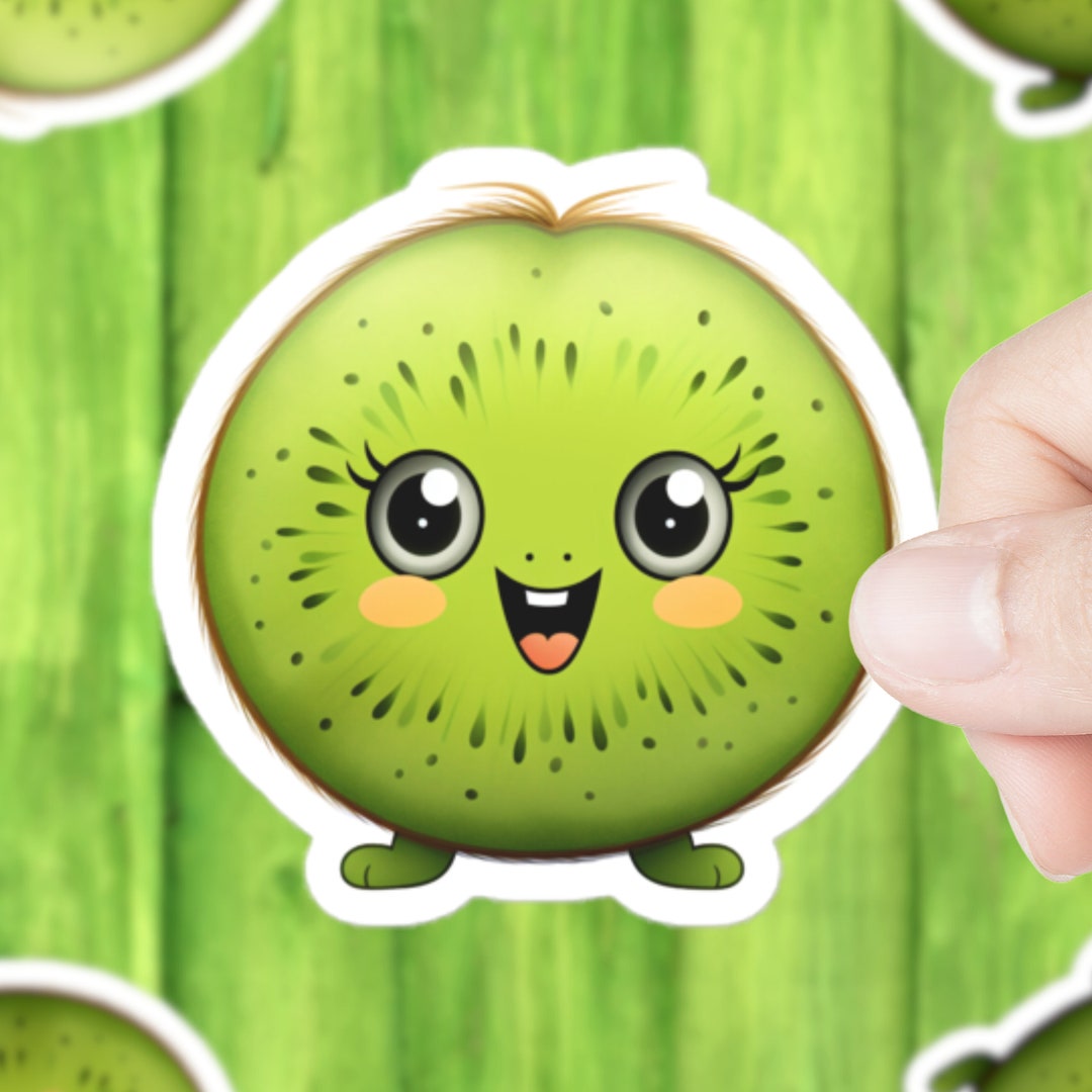 Kiwi Sticker | Cute Kiwi | Cute Stickers | Food Sticker | Cute Food ...