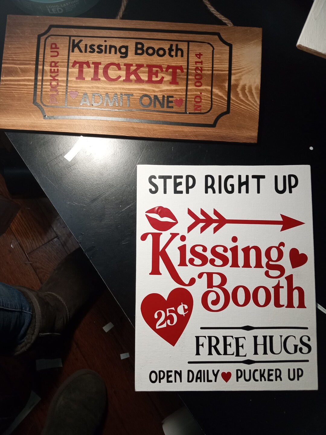 Kissing Booth Sign and Kissing Booth Ticket - Etsy