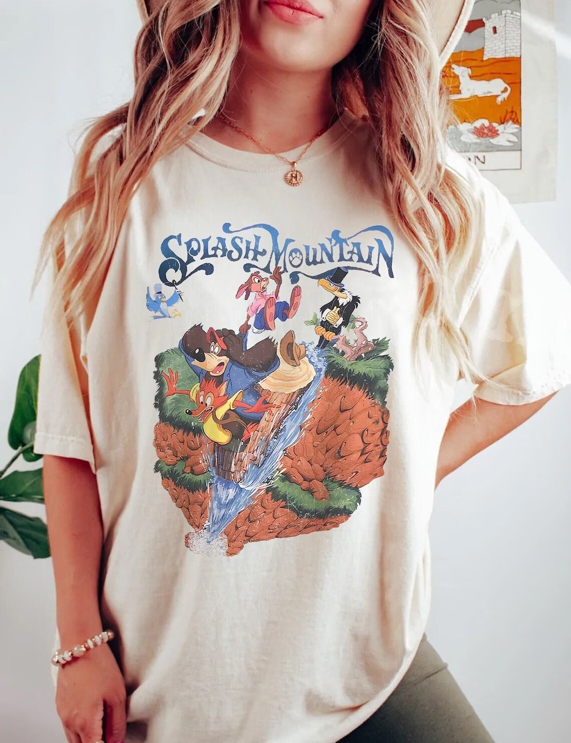 Vintage Disney Splash Mountain Comfort Colors Shirt, Disney Mountain ...