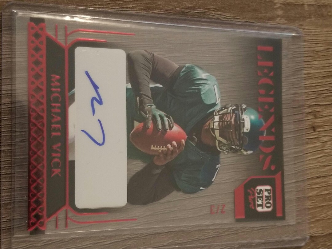 Pro Set Pure Michael Vick #'d Auto - Etsy