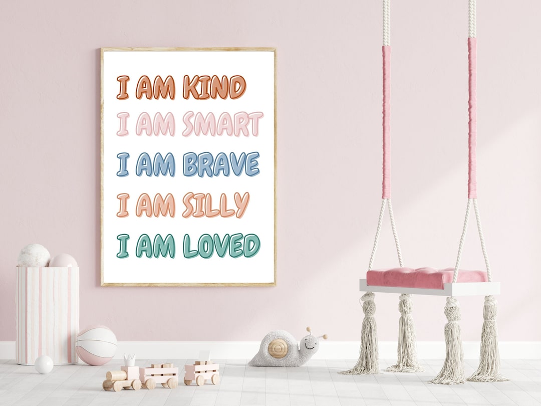 Boho, I Am Kind, I Am Kind Poster, I Am Smart, I Am Brave, I Am Silly ...