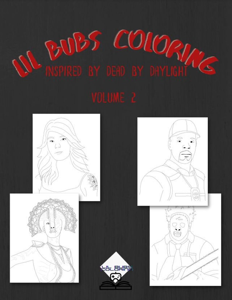 Adult Coloring Book Inspired by Your Favorite Game, Dead by Daylight ...