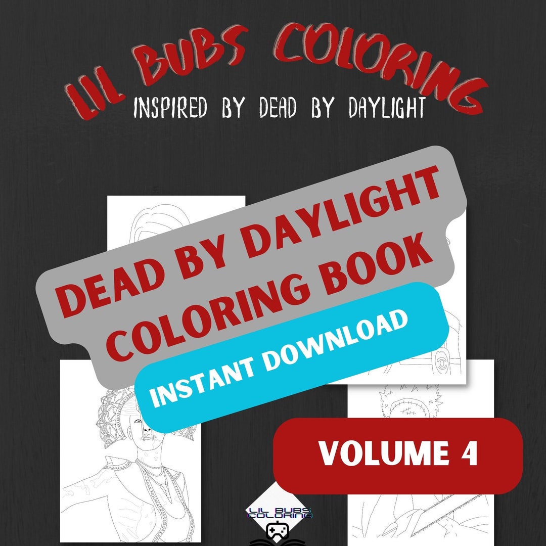 Adult Coloring Book Inspired by Your Favorite Game, Dead by Daylight ...