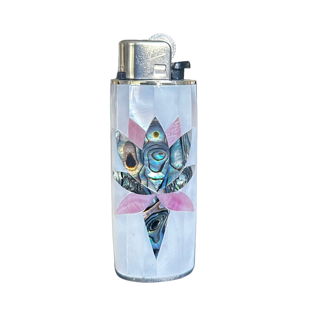 Abalone Seashell Lighter Case, Abalone Seashell Lighter Cover, Lighter ...