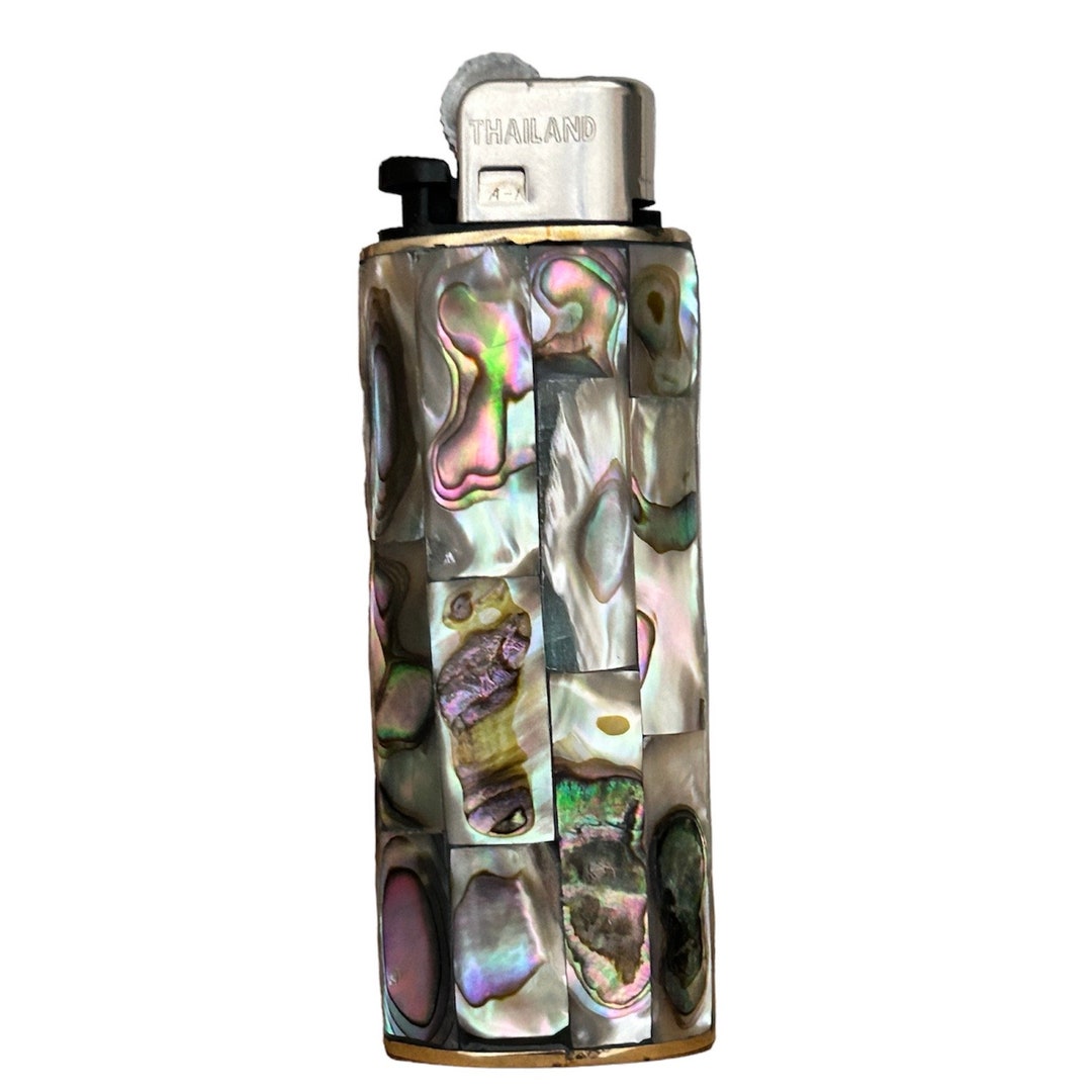 Handmade Vintage Abalone Shell Lighter Case One Size Fits Standard ...