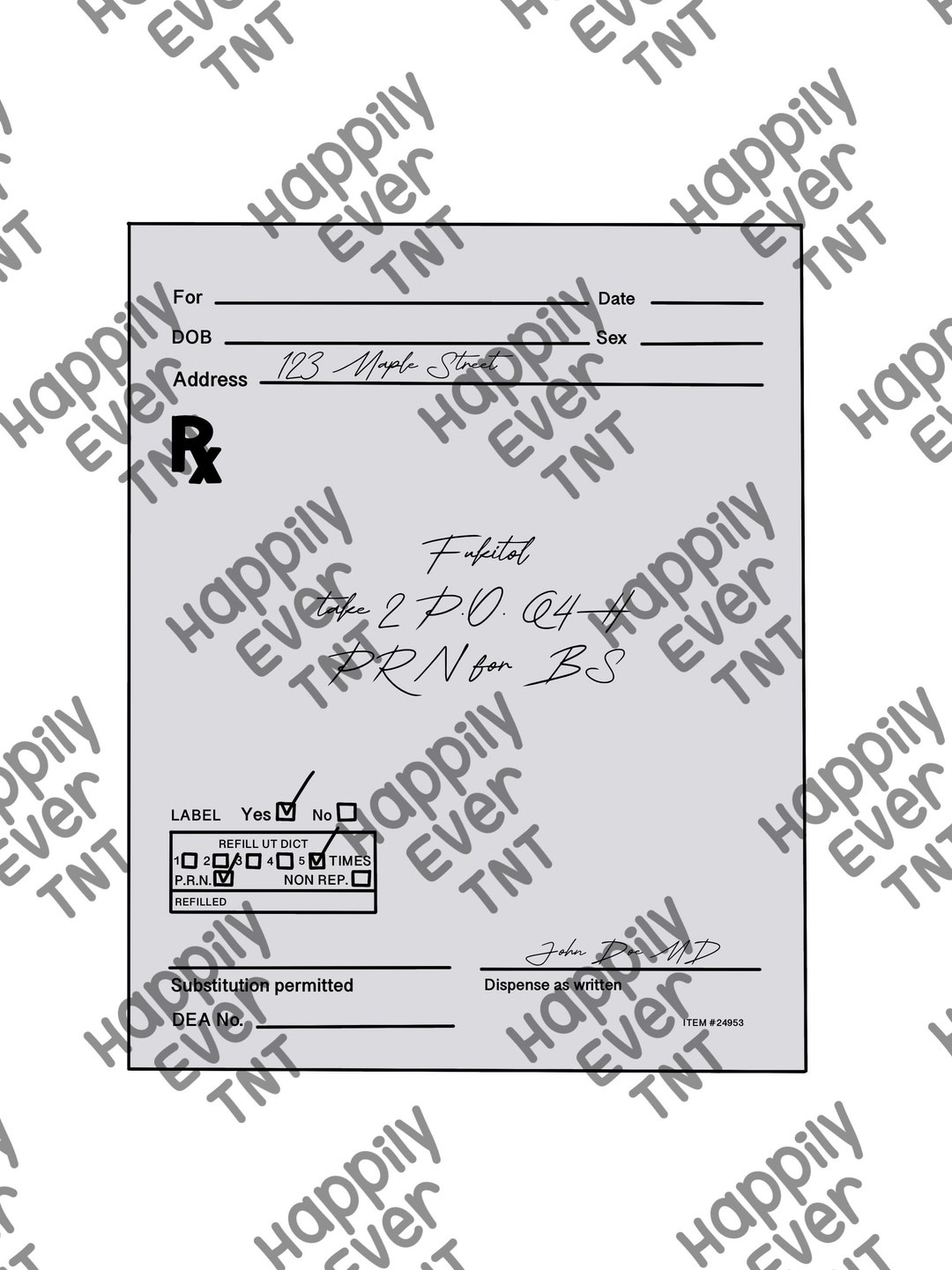 Fukitol Prescription PNG - Etsy