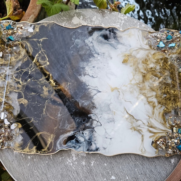 Resin Serving Tray - Etsy