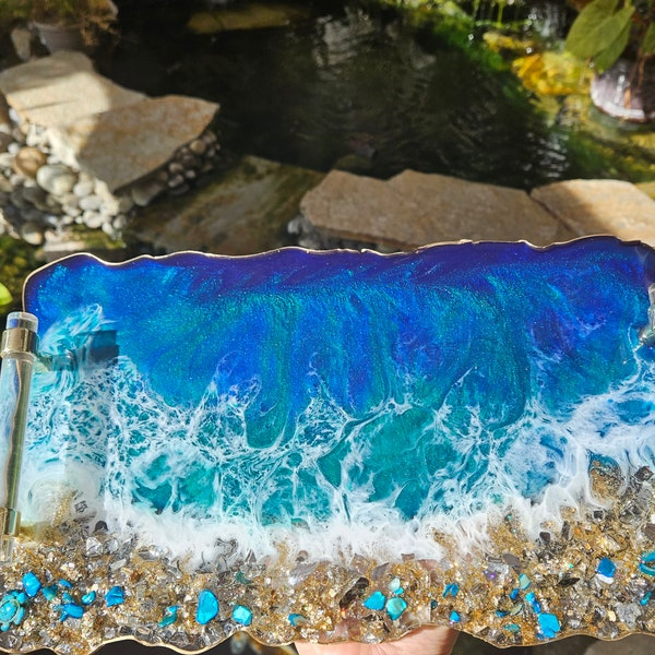 Geode Resin Tray - Etsy