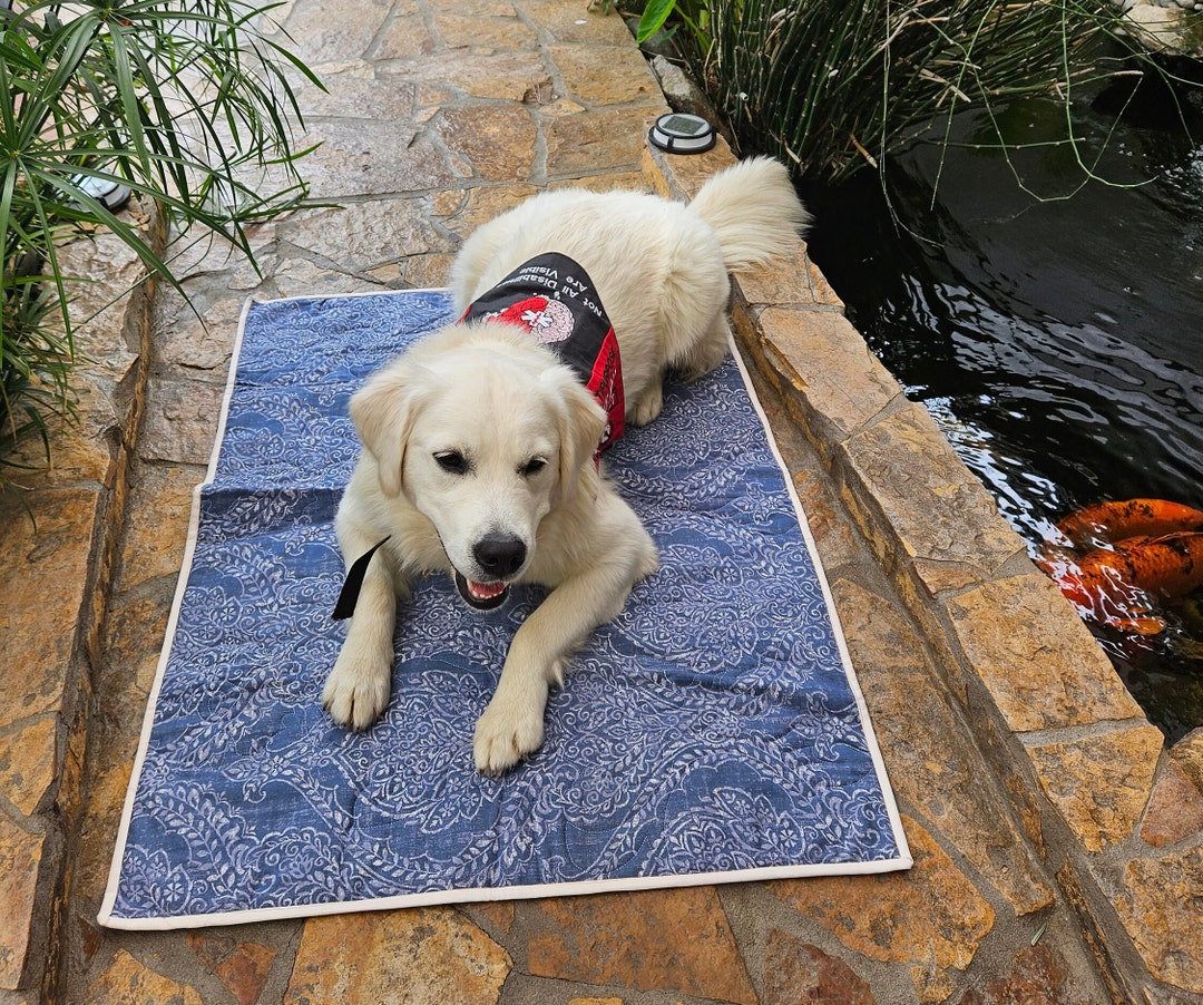 Working Service Dog or Travel Companion Dog Quilted Place Training Mat ...