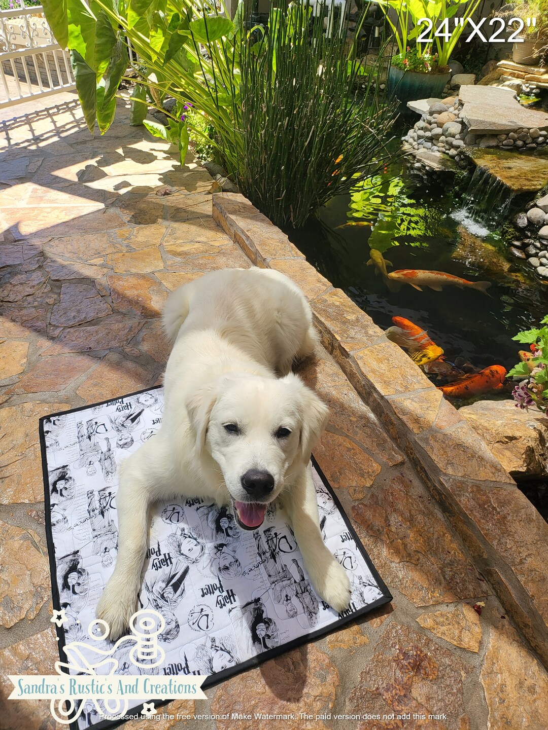 Working Service Dog Hand Quilted Training Place or "settle" Mat Bed Harry Potter Custom Made - Etsy