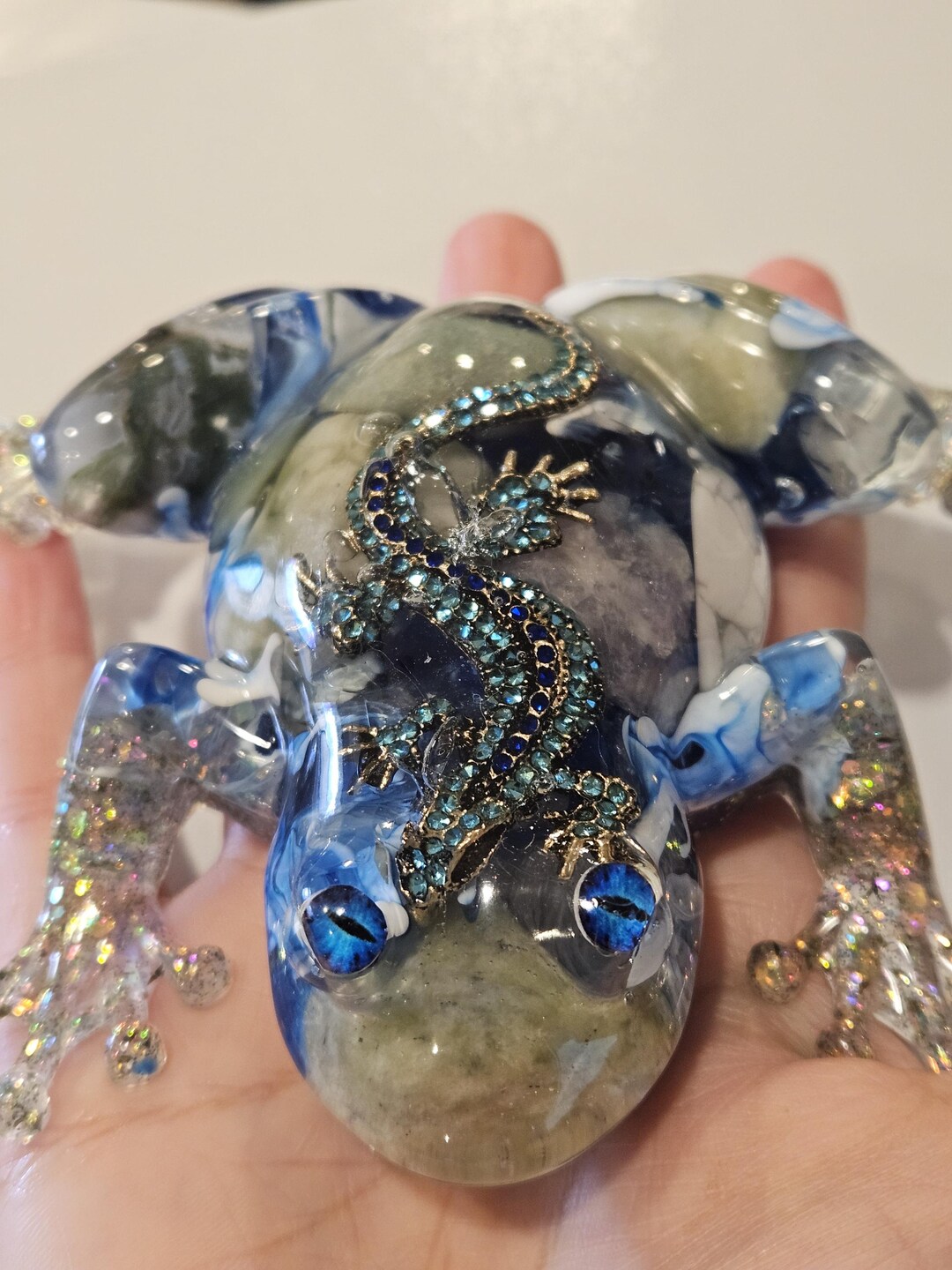 Jade Frog / Figurine/ Frog / Gemstone Frog / Custom / Frog Lovers Gift ...