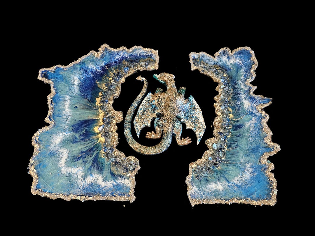 Resin Ocean Geode Art, Expandable Wall Art, Ocean Art, Geode Art ...