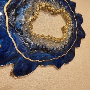 GEODE Art, Geode Art, Resin Geode Art, Geode Sculpture, Wall Hanging ...