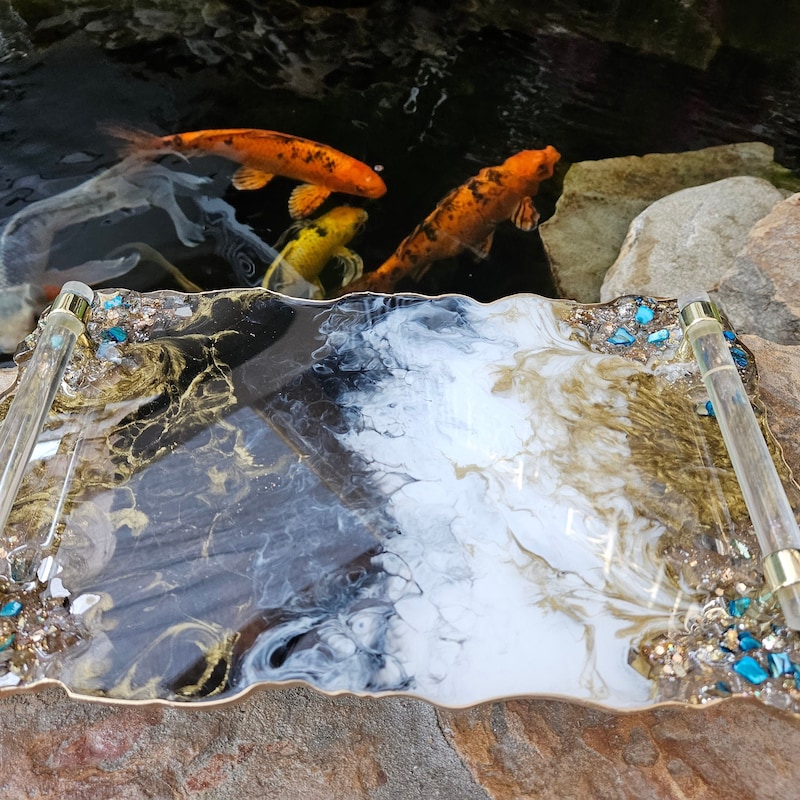 Resin Serving Tray - Etsy