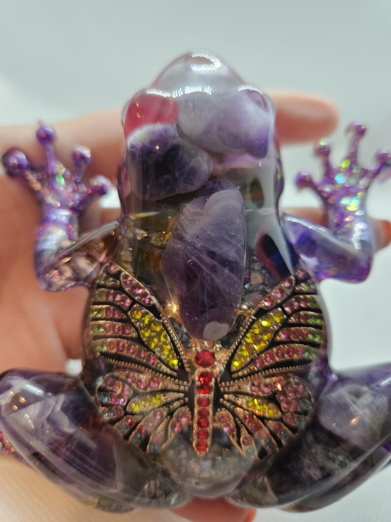 Amethyst Frog / Amphibian/ Frog / Gemstone Frog / Custom / Frog Lovers ...