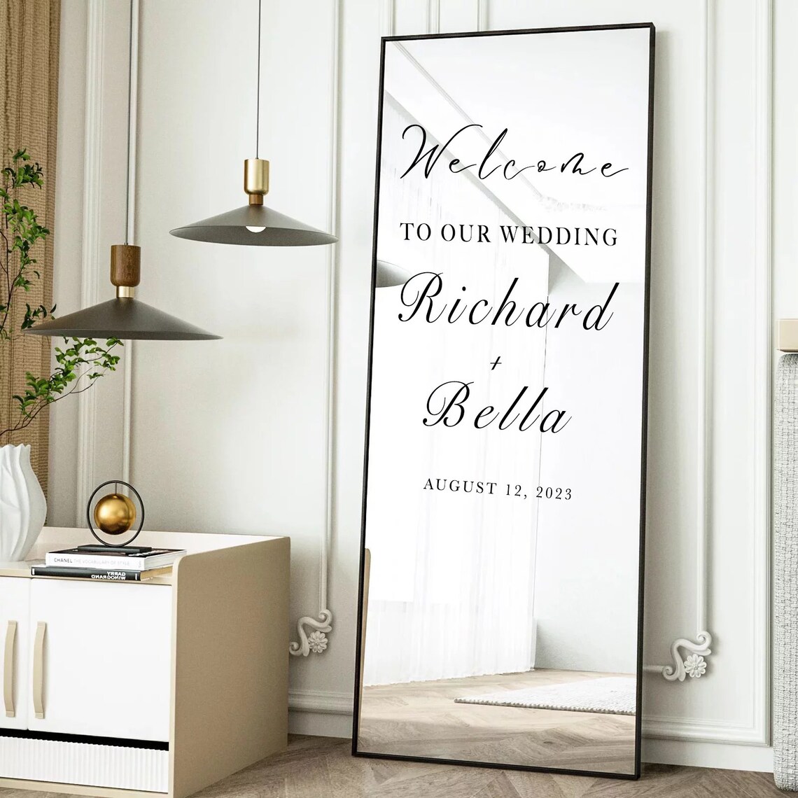 Welcome to Our Wedding Entry Sign, Custom Vinyl Decal Sticker for ...