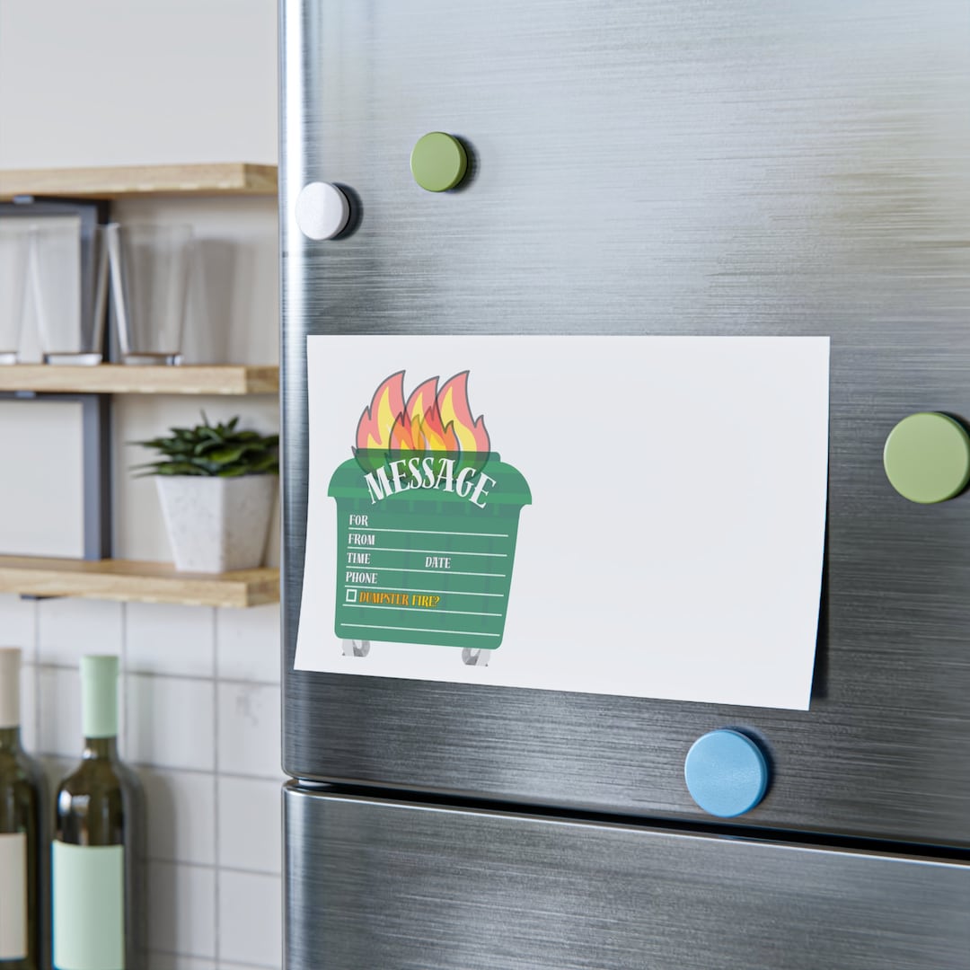 Dumpster Fire Note Pads Sticky Notes Unique Holiday Gift for Coworker ...