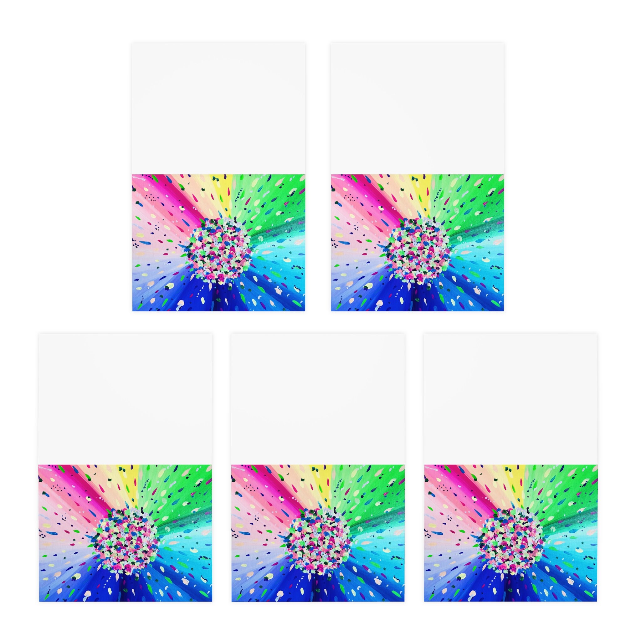 Colorful Notecards Original Art Printed Notecards Thank Yous Birthdays ...