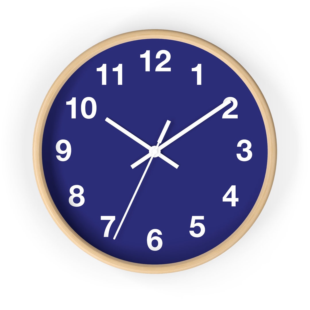 Vibrant Custom Wall Clock Personalize the Colors for Hand, Base ...