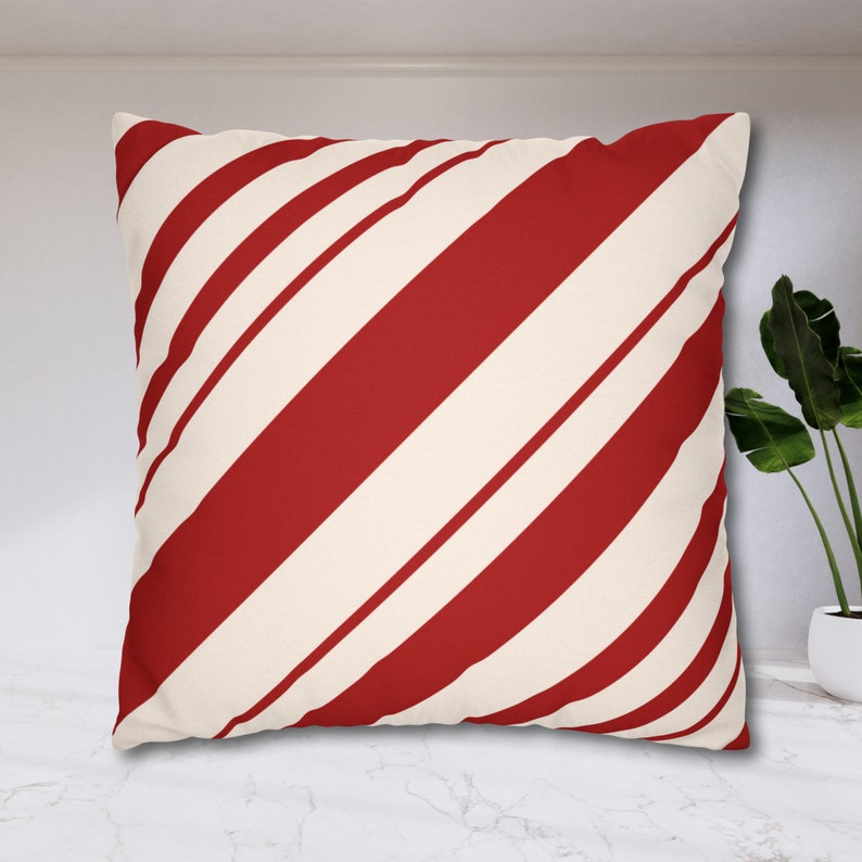 Peppermint 16x16 Pillow Cover Candy Cane 20x20 Pillow Cover 20x20 Throw Pillows 14x14 Pillow ...