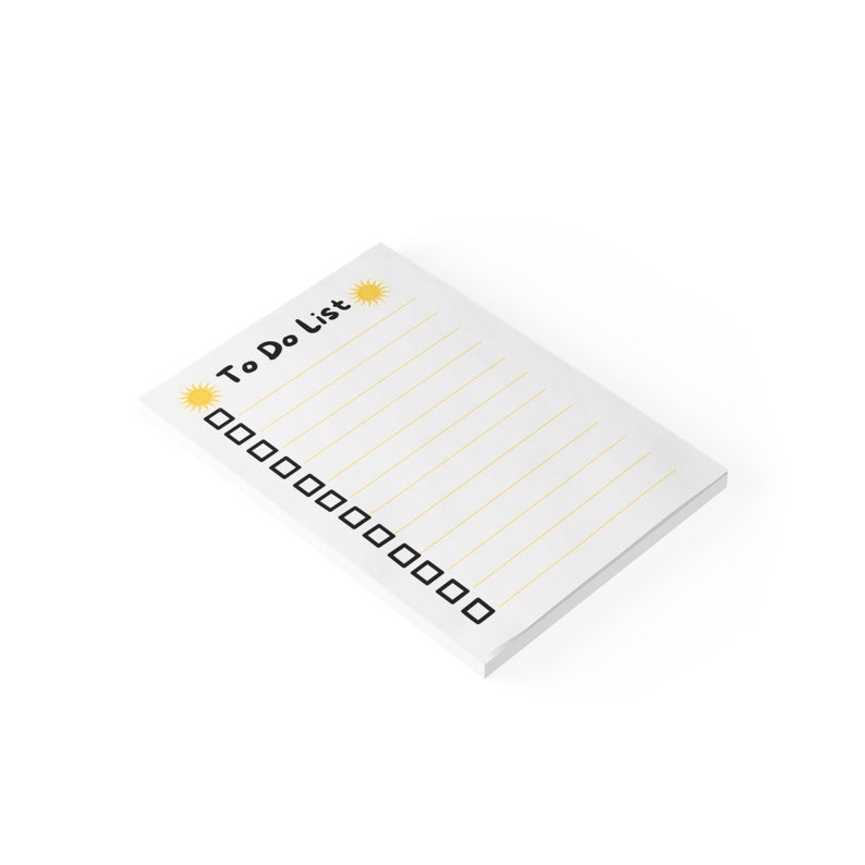 To Do List Post-it Notes List Sticky Notes in 4x6 Inches 12 Check Boxes ...