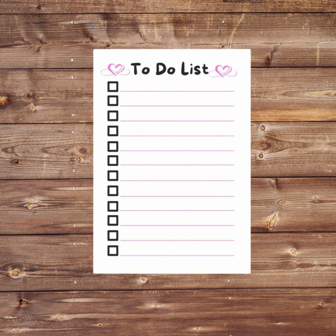 To Do List Post-it Notes List Sticky Notes in 4x6 Inches 12 Check Boxes ...