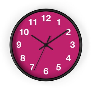 Vibrant Custom Wall Clock With Personalized Hand, Base, and Number ...
